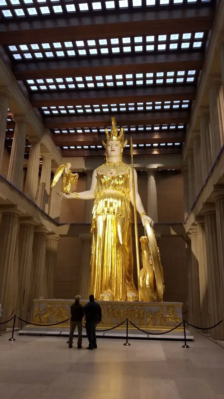 Athena Parthenos Statue - From Inside the Parthenon in Nashville ...