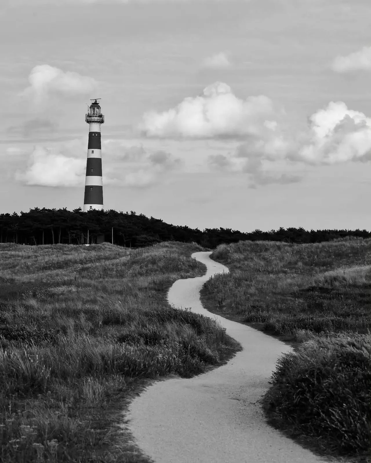 Bornrif Lighthouse - From Beach path, Netherlands